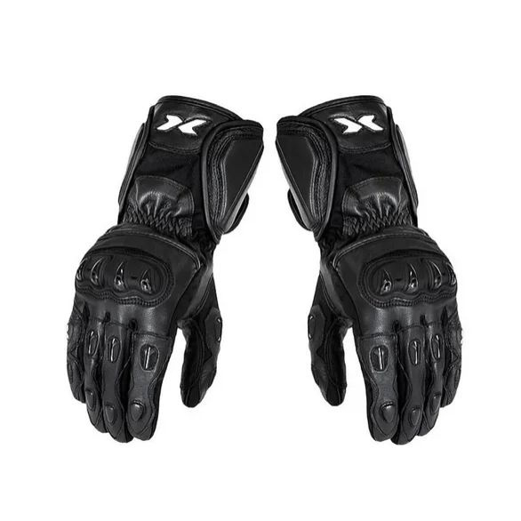 Luva Motociclista Cano Longo Couro X Impact Preta Tam P em Promoção na Americanas