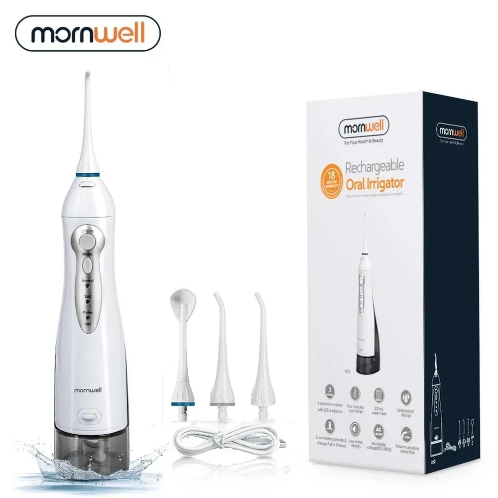 Irrigador Oral Portátil Recarregável Limpeza Dentes Mornwell D52 no ...