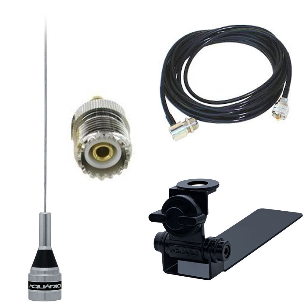 Antena Móvel 1/4 de Onda vhf uhf Dual Band 131-900mhz M-300c Suporte Bi-Articulado Adaptável ...