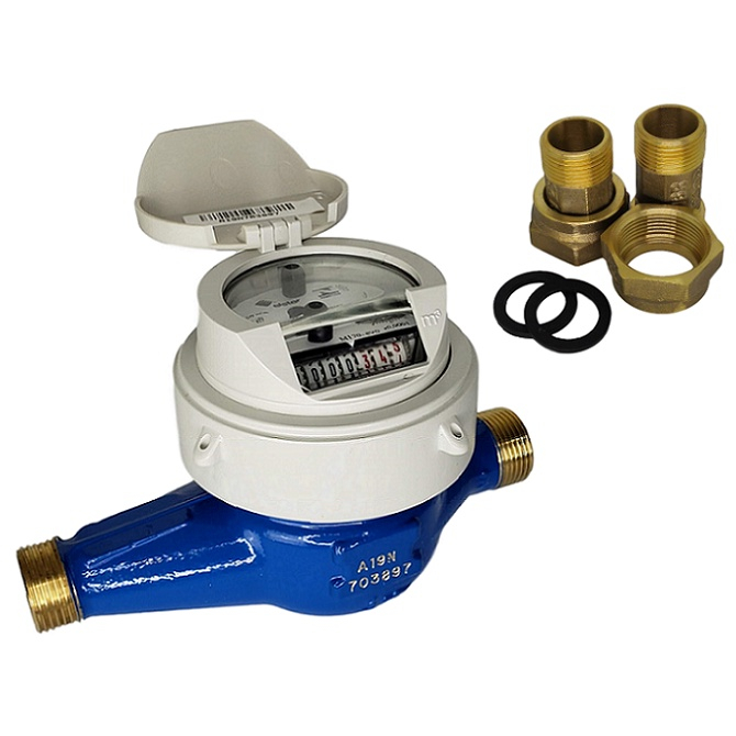 Hidrômetro Multijato 12 Cl C Qmax 3m³h Conexões Latão No Shoptime