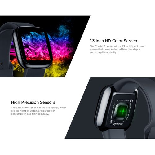 ZEBLAZE CRYSTAL 3 SMARTWATCH WR IP67 FREQUÊNCIA CARDÍACA PRESSÃO ...
