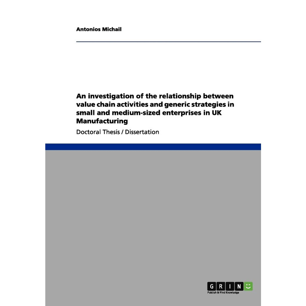 An Investigation Of The Relationship Between Value Chain Activities And