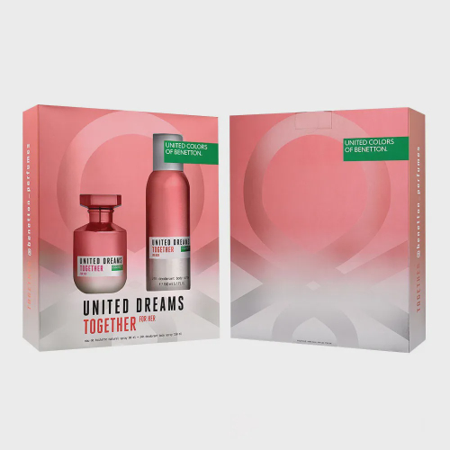 Benetton United Dreams Together for Her Kit edt 80ml Body Spray 150ml em Promocao na Americanas