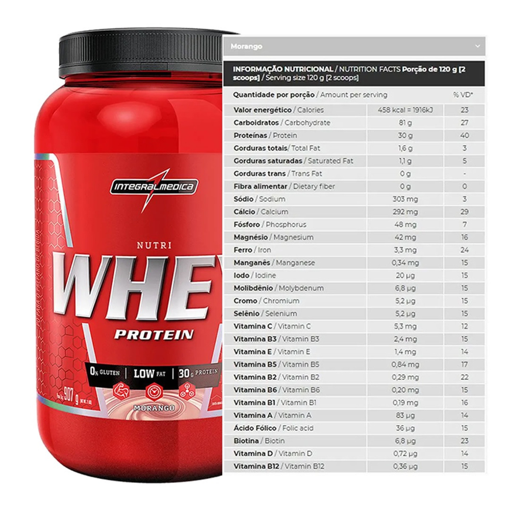 Nutri Whey 900g Bcaa Creatina Integral Medica Submarino