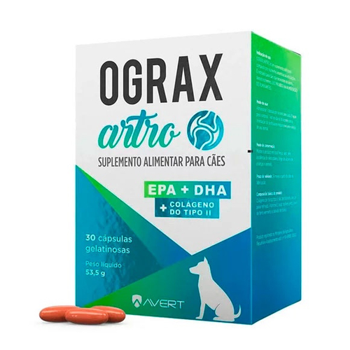 Ograx Artro Suplemento Alimentar para cães 30 cápsulas em Promoção ... Ograx Artro Suplemento Alimentar para cães 30 cápsulas em Promoção ...