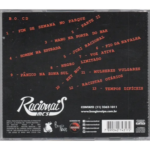 Racionais Mc's Cd 1994 Coletânea em Promoção na Americanas Racionais Mc's Cd 1994 Coletânea em Promoção na Americanas
