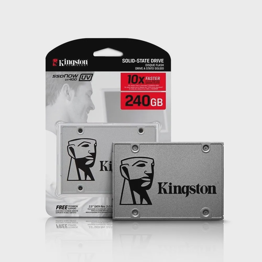 Ssd Kingston A400 240GB SATA3 500Mb/s p/ PC/Note SA400S37/240G em ...