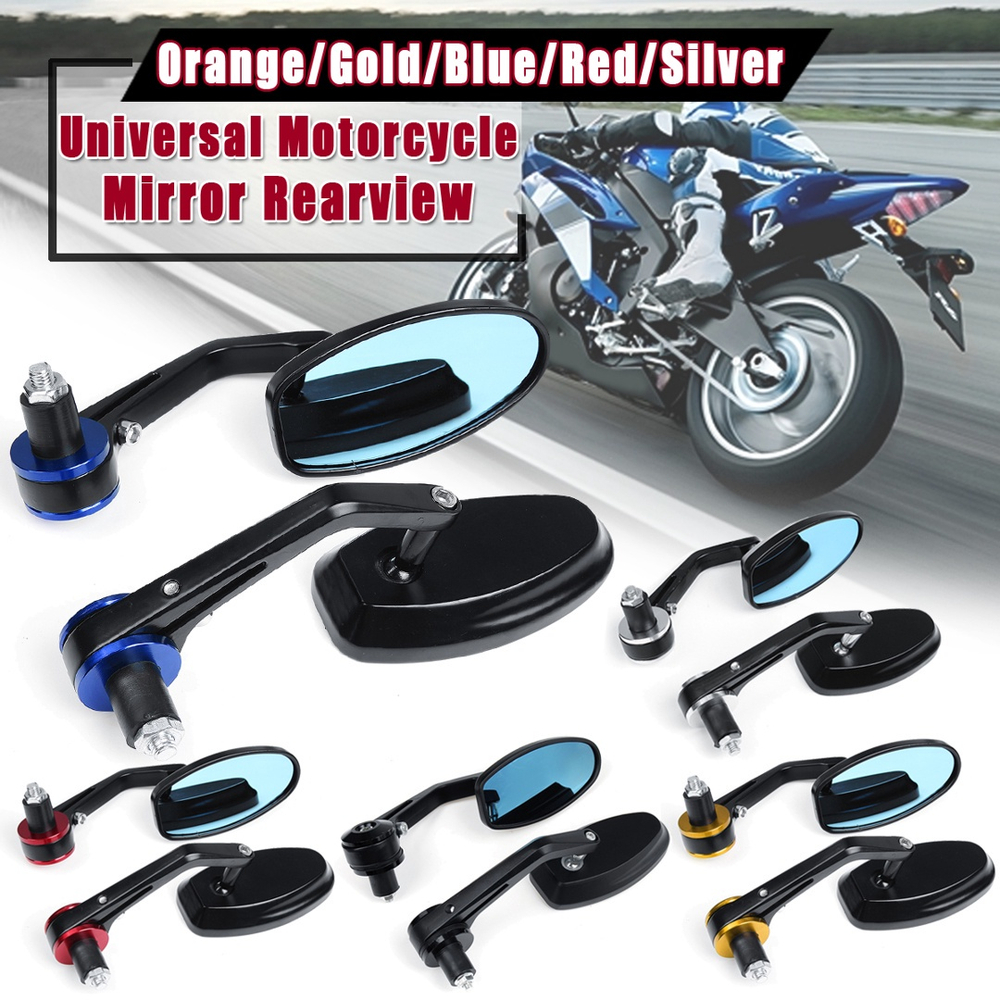 Motocicleta Universal Espelho Retrovisor Alça Barra Lateral Espelho