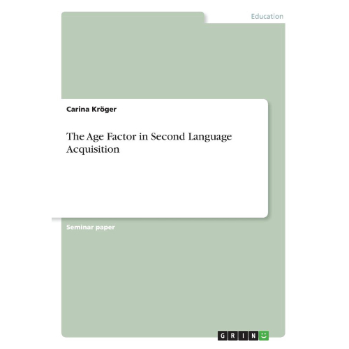 The Age Factor in Second Language Acquisition em Promoção na Americanas The Age Factor in Second Language Acquisition em Promoção na Americanas
