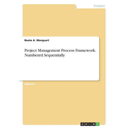Project Management Process Framework. Numbered Sequentially no Shoptime Project Management Process Framework. Numbered Sequentially no Shoptime