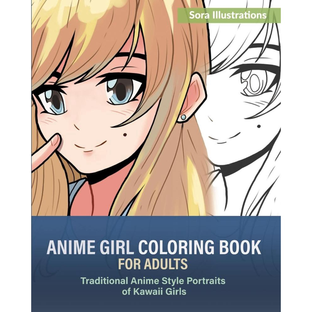 Anime Girl Coloring Book For Adults Submarino