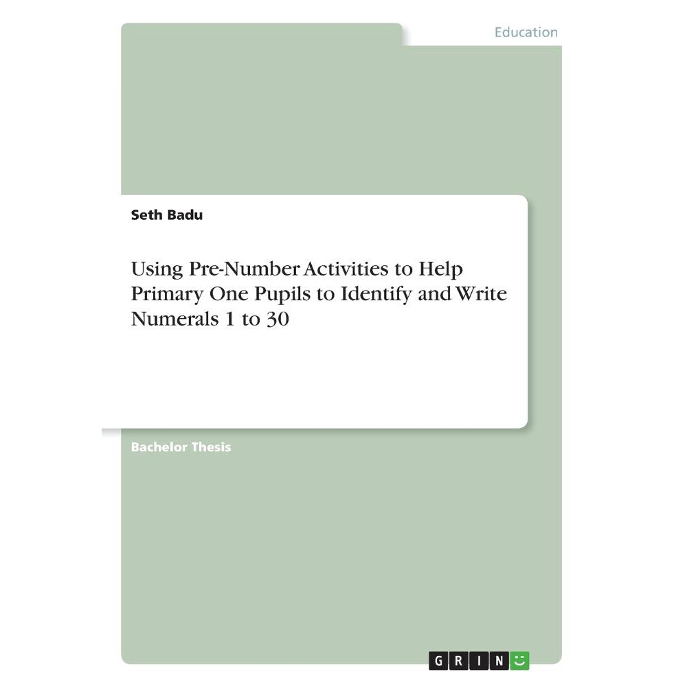 Using Pre Number Activities To Help Primary One Pupils To Identify And 