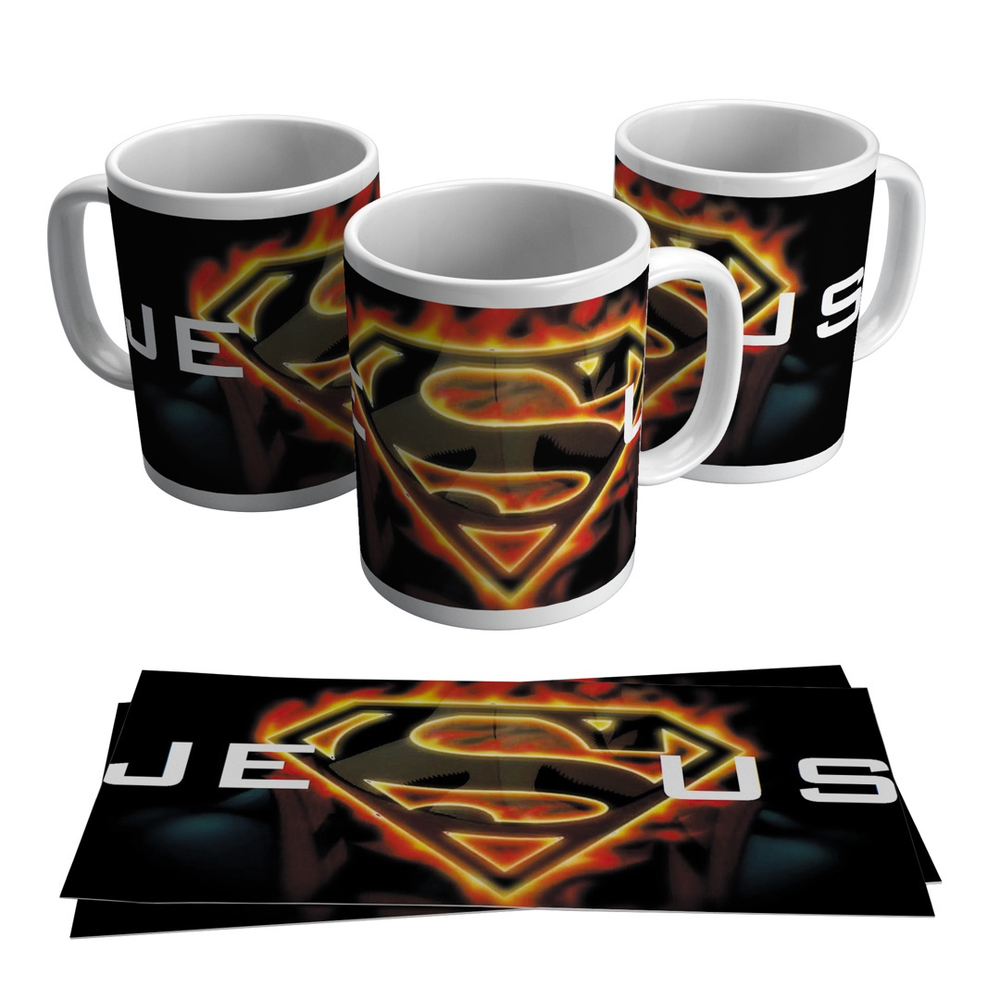 Caneca Porcelana Gospel Evangélica Cristã Jesus Super Herói em Promoção ... Caneca Porcelana Gospel Evangélica Cristã Jesus Super Herói em Promoção ...