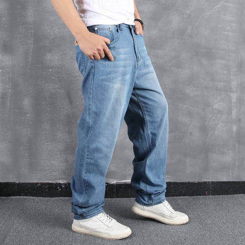 Calça Jeans Larga Masculina Larga E Gorda Casual Fashion Hip Hop Street