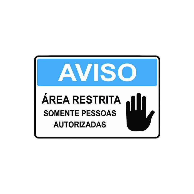 Placa De Sinalização Área Restrita Somente Autorizadas | Submarino Placa De Sinalização Área Restrita Somente Autorizadas | Submarino
