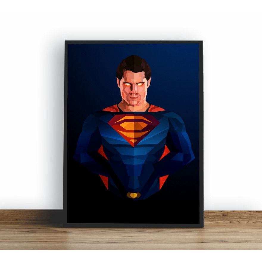 Quadro Decorativo Poster Superman Heroi Dc Anime | Submarino Quadro Decorativo Poster Superman Heroi Dc Anime | Submarino
