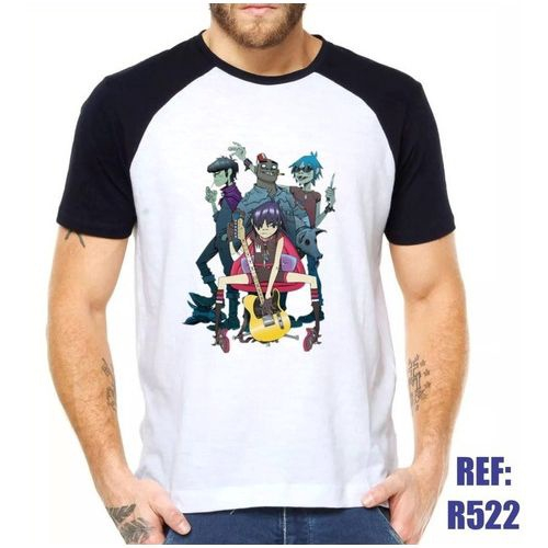 Camisa Raglan Gorillaz Banda Rock 2d Murdoc Noodle Russel em Promoção ... Camisa Raglan Gorillaz Banda Rock 2d Murdoc Noodle Russel em Promoção ...