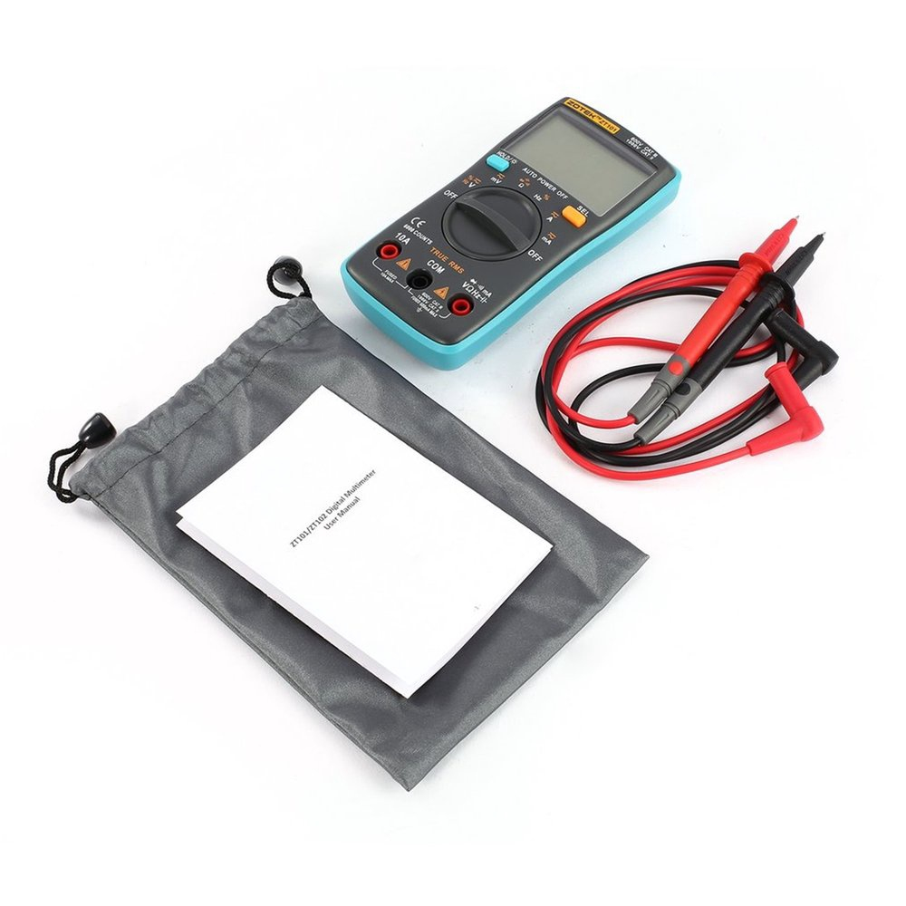 Zotek ZT101 Mini multímetro digital 6000 contagens ac / dc Amperímetro ...