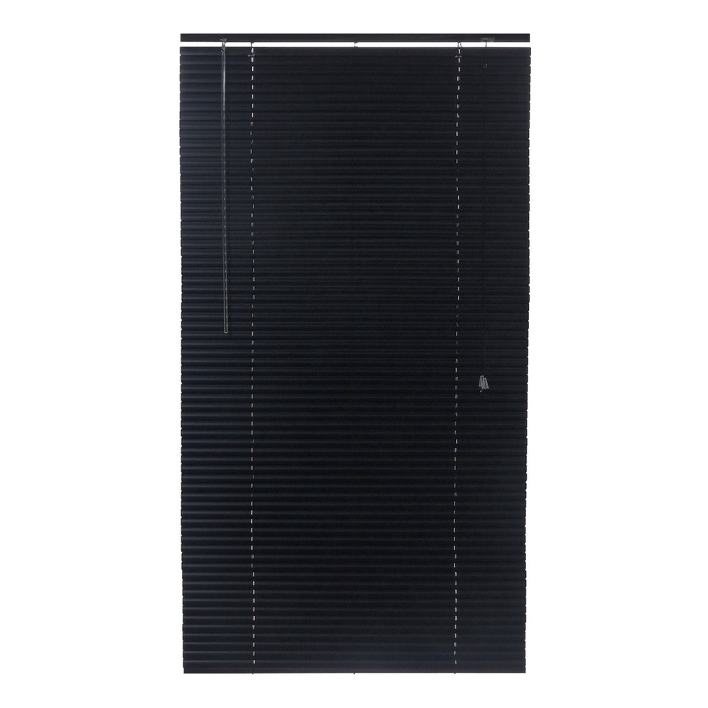 Persiana Horizontal Aluminio 25mm Preta 60 l X 160 a Cm Cortina E persiana-horizontal-aluminio-25mm-preta-60-l-x-160-a-cm-cortina-e