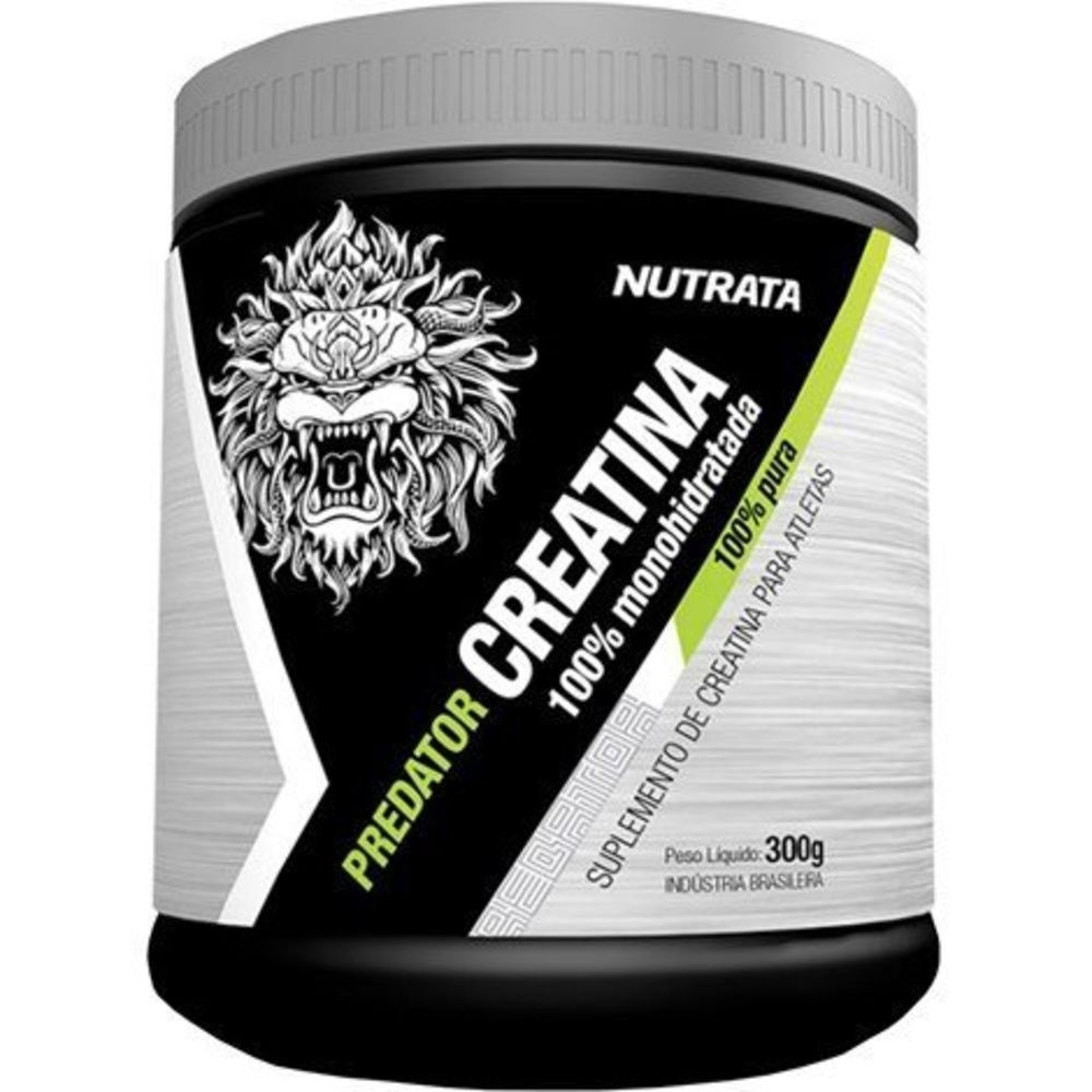 Creatina Monohidratada Predator 300g Nutrata No Shoptime