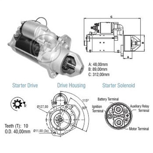 Motor Partida Zm Cod Ref Zm8013008 Iveco 2000 A 2010 Em Promoção