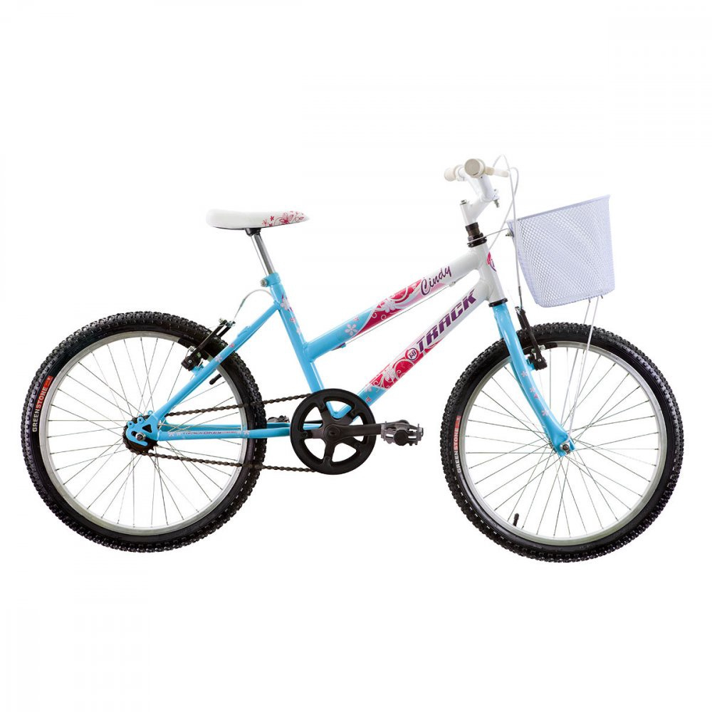 Bicicleta Aro 20 Feminina Sem Marcha Azul Track Bikes Em Promoção
