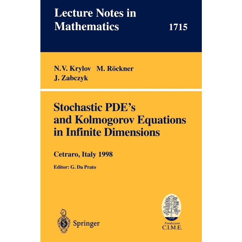 Stochastic Pdes And Kolmogorov Equations In Infinite Dimensions Em Promoção Na Americanas