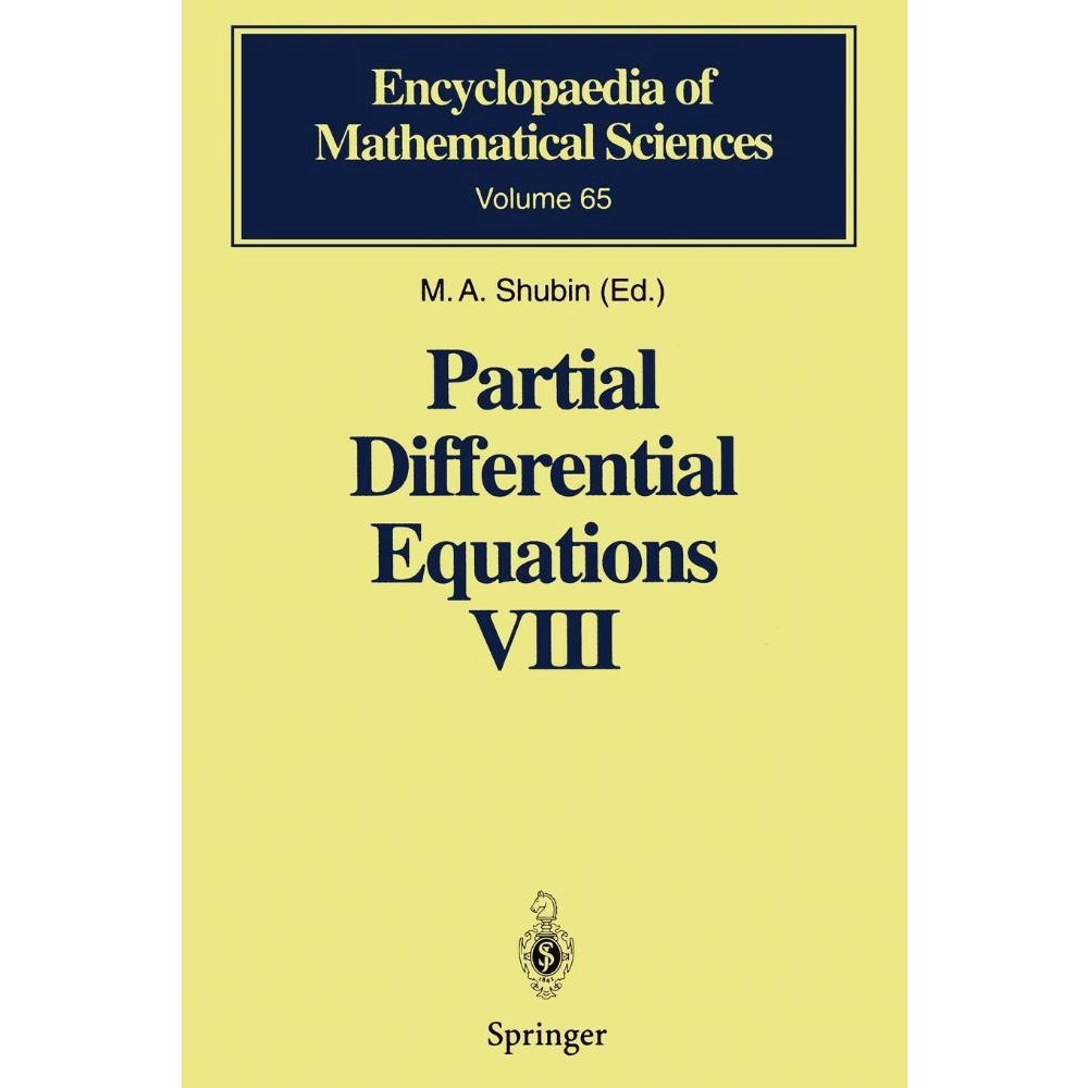 Partial Differential Equations Viii No Shoptime
