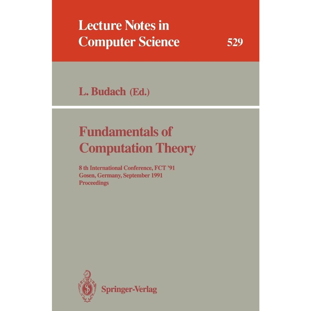 Fundamentals of Computation Theory no Shoptime Fundamentals of Computation Theory no Shoptime