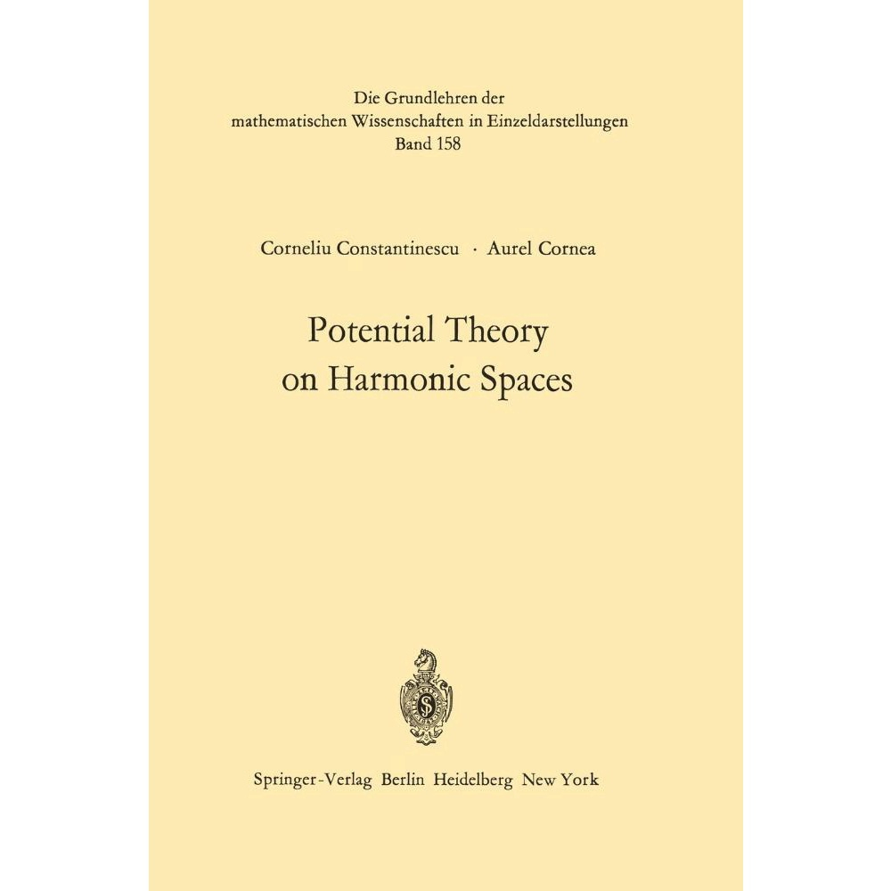 Potential Theory on Harmonic Spaces | Submarino Potential Theory on Harmonic Spaces | Submarino