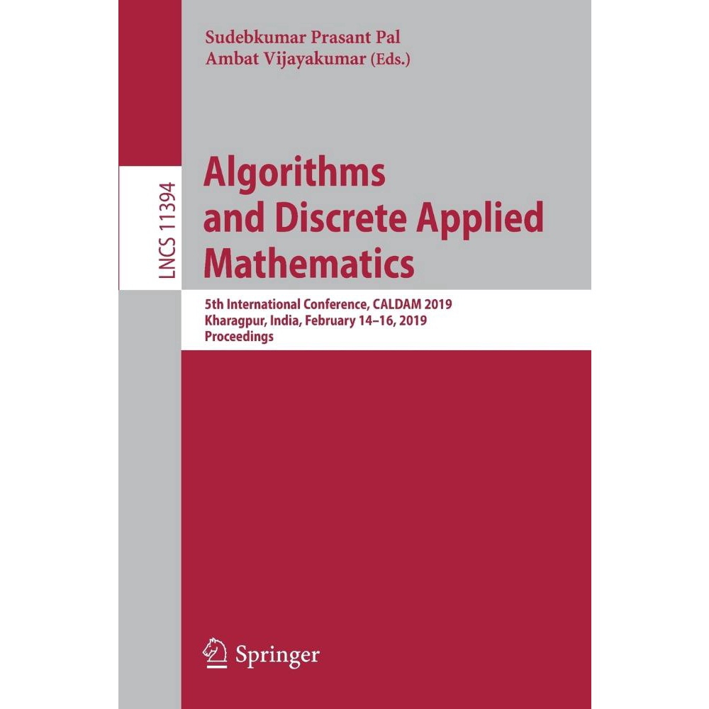 Algorithms and Discrete Applied Mathematics no Shoptime Algorithms and Discrete Applied Mathematics no Shoptime