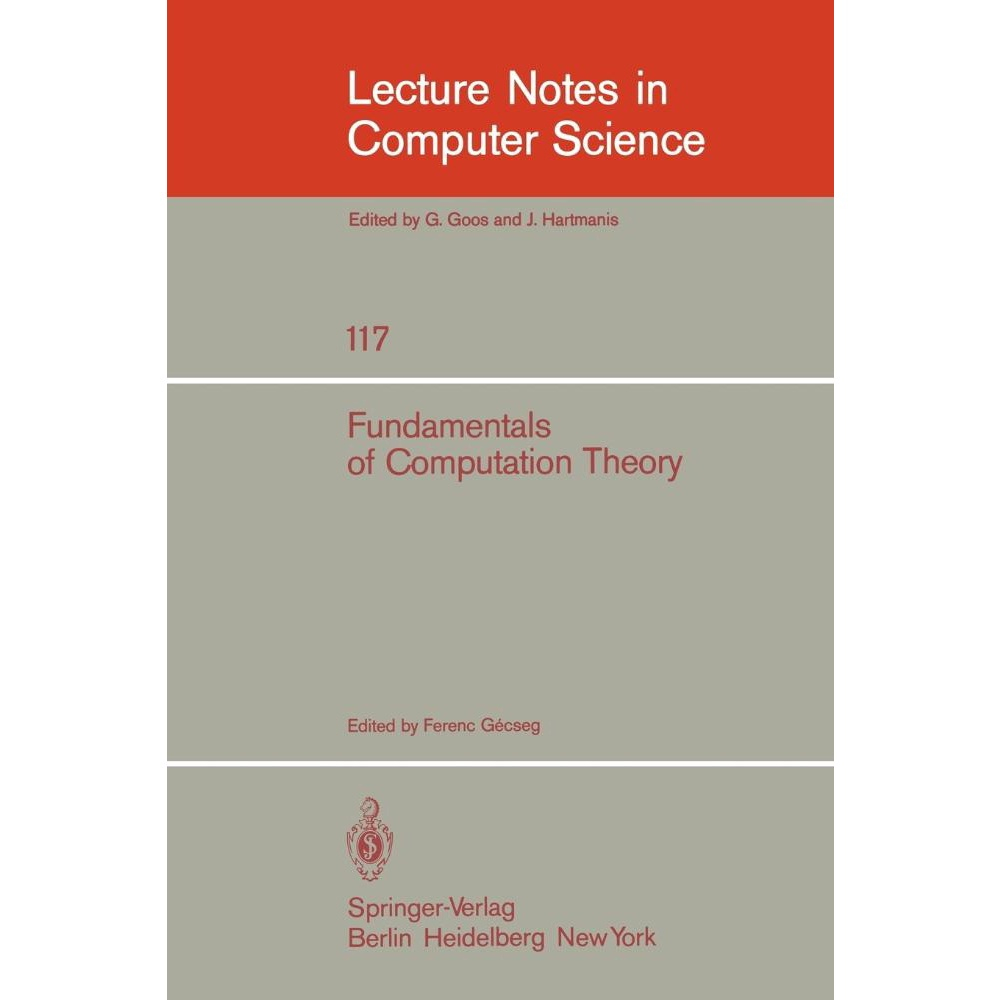 Fundamentals of Computation Theory no Shoptime Fundamentals of Computation Theory no Shoptime