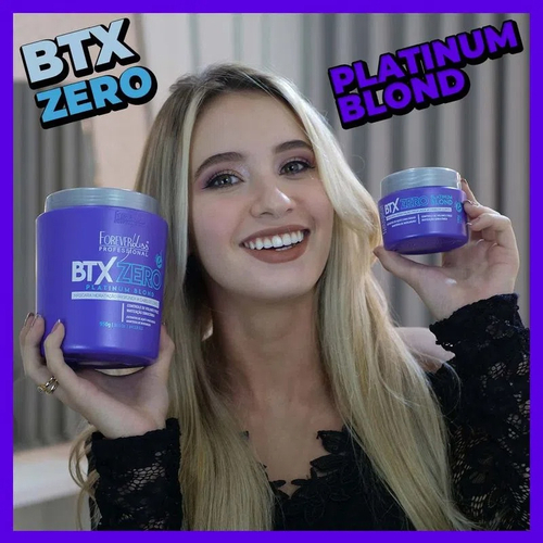 Btx Zero Platinum Blond Forever Liss Botox Matizador Para Cabelo Loiro