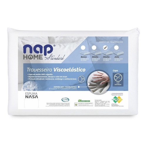Travesseiro Nasa Nap Perfil Médio 14cm Capa Algodão em Promoção na ... Travesseiro Nasa Nap Perfil Médio 14cm Capa Algodão em Promoção na ...
