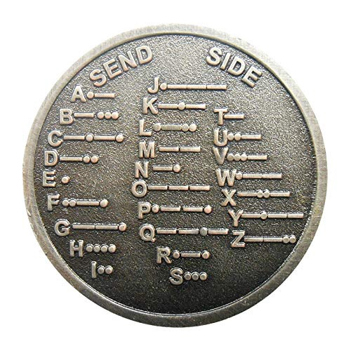 Cw Morse Code Decoder Chart Medal Paleo Nickel Comemorativo Metal Coin T 1pc Em Promoção Na