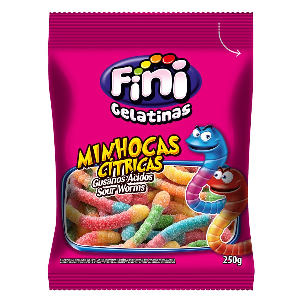 Minhocas Azedinhas 250g - Fini | Submarino Minhocas Azedinhas 250g - Fini | Submarino