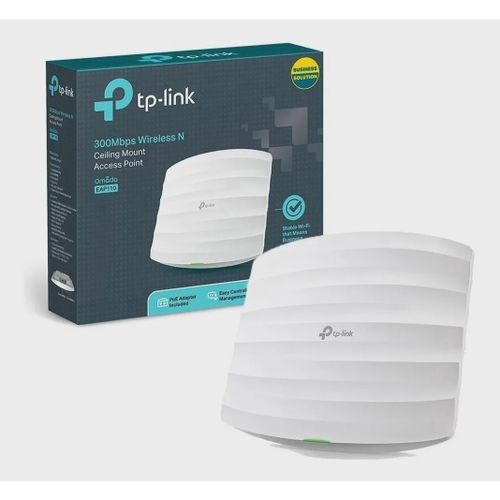 Access Point Tp Link Wi Fi Eap110 Montável Em Teto De 300mbps Bivolt Em