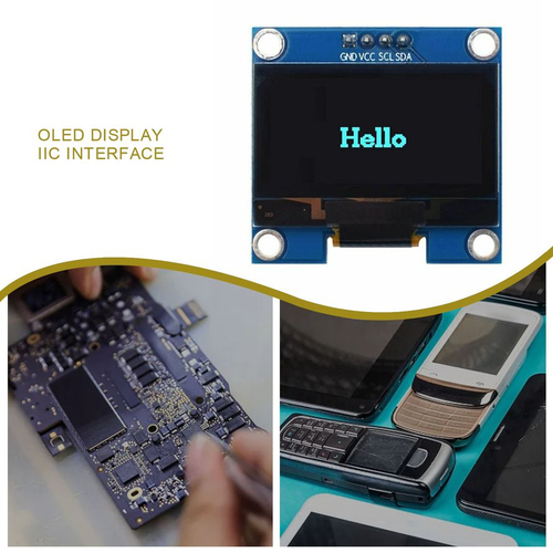 4 Pin 1,3 oled LED Módulo 128x64 1,3 polegadas de oled Display lcd Módulo de 1,3 polegadas de ...