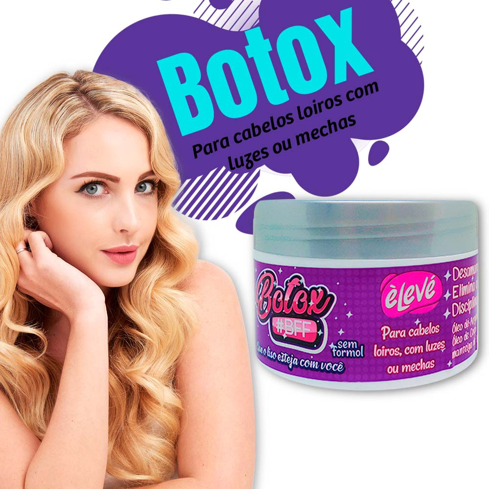 Botox Matizador P Cabelos Loiros Liso Perfeito 250g Eleve Em