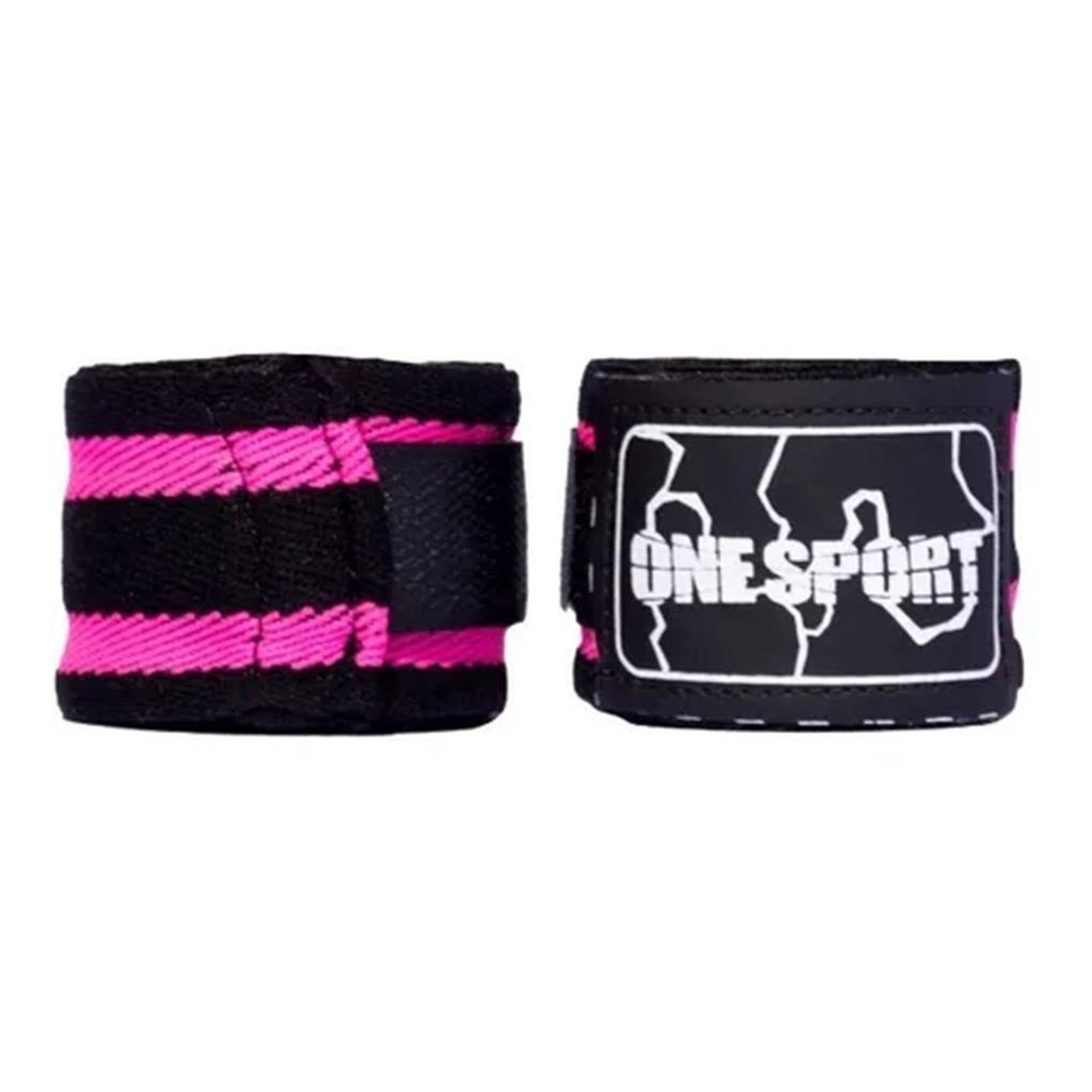 Bandagem Atadura Elastica 2 5M Muay Thai Boxe Preto Rosa No Shoptime