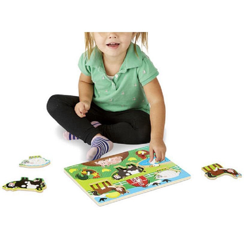Quebra Cabeça De Encaixe Fazendinha Da Melissa And Doug 19050 Em