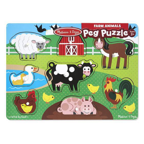 Quebra Cabeça De Encaixe Fazendinha Da Melissa And Doug 19050 Em