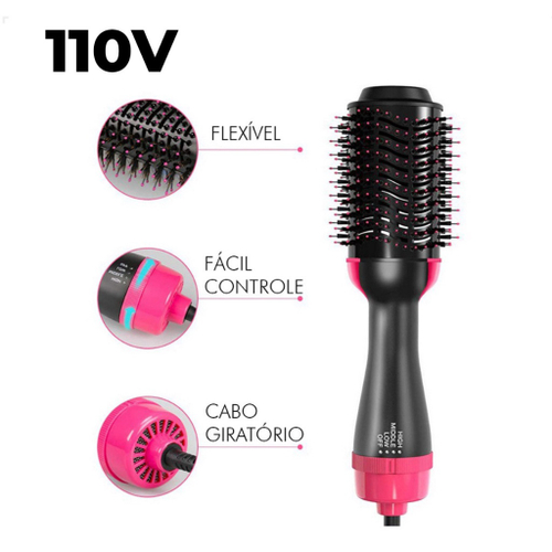 Escova Secadora Modeladora Potente 3 Em 1 110 V One Step Em Promoção