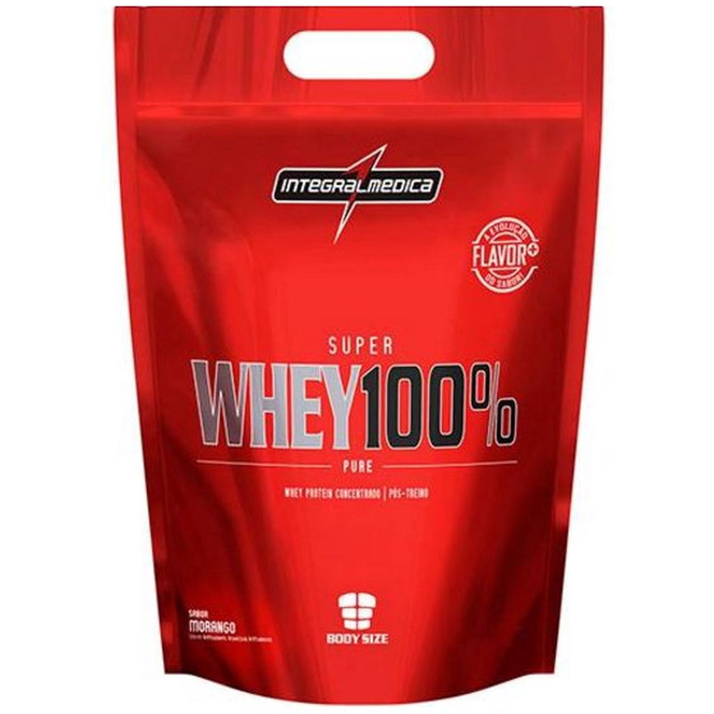 Super Whey 100 Pure Refil 907g Morango Integralmédica Submarino