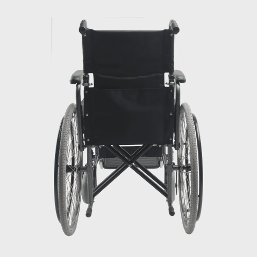 Cadeira De Rodas Manual Dobrável Em Aço Com Encosto Rebatível Modelo