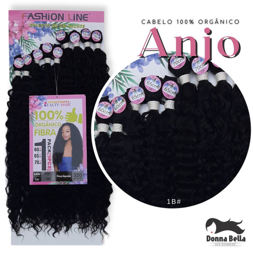 Cabelo Org nico Cacheado Anjo Pacote 320 Gramas 9 Telas Entrelace 70 Cm cabelo-org-nico-cacheado-anjo-pacote-320-gramas-9-telas-entrelace-70-cm