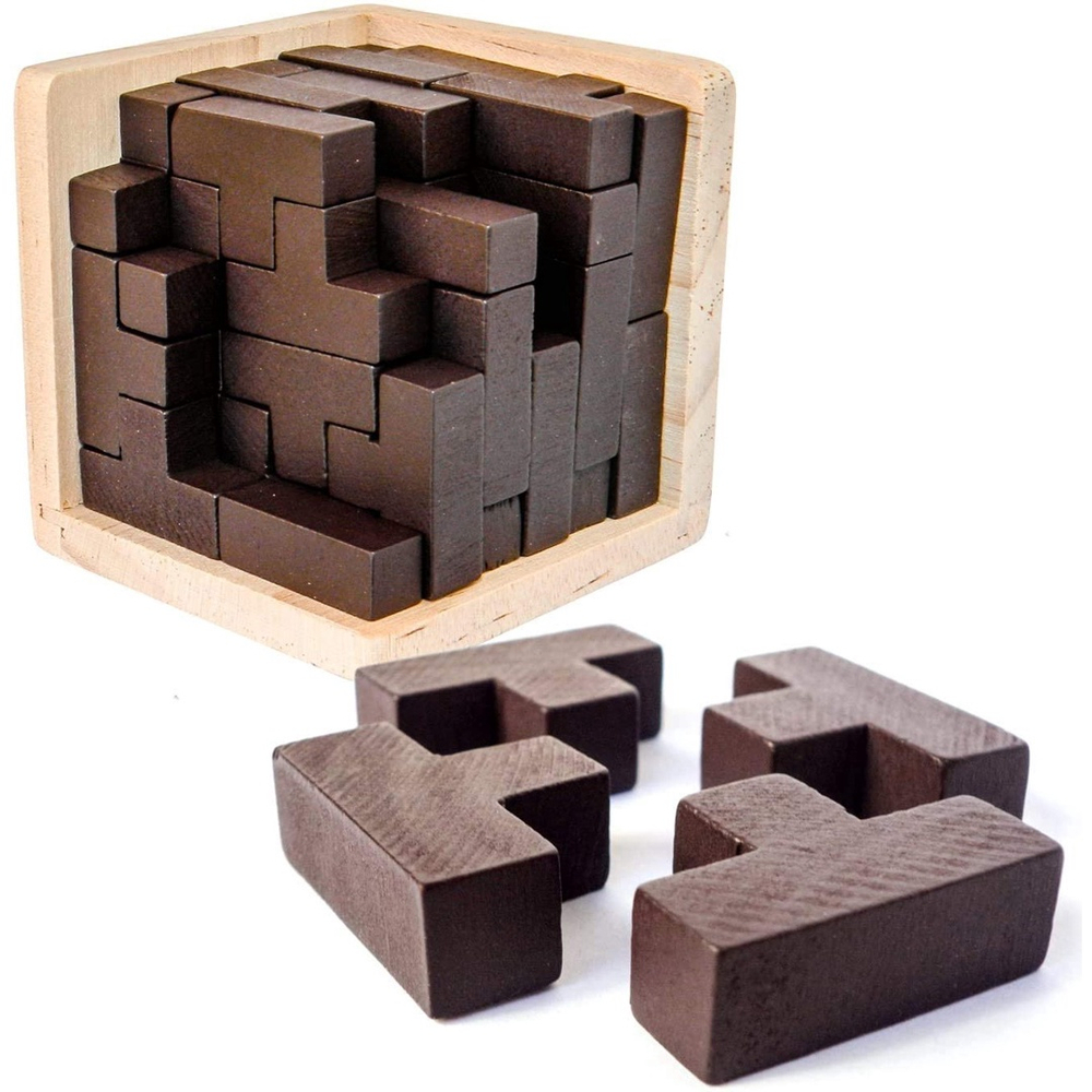 Quebra cabe a Original Do C rebro De Madeira 3D Por Sharp Brain Zone 