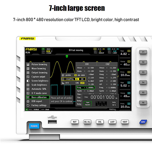 1014D Digital Osciloscópio Dual Canal de Entrada Gerador de Sinal ...