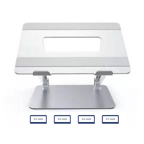 Suporte De Alum nio Para Notebook Macbook Ajust vel 11 A 17 Prata Kingo