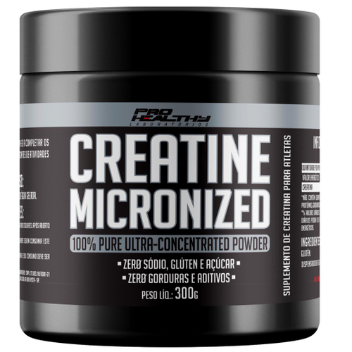 Creatina Micronizada 100 Pote 300g Pro Healthy Em Promoção Na